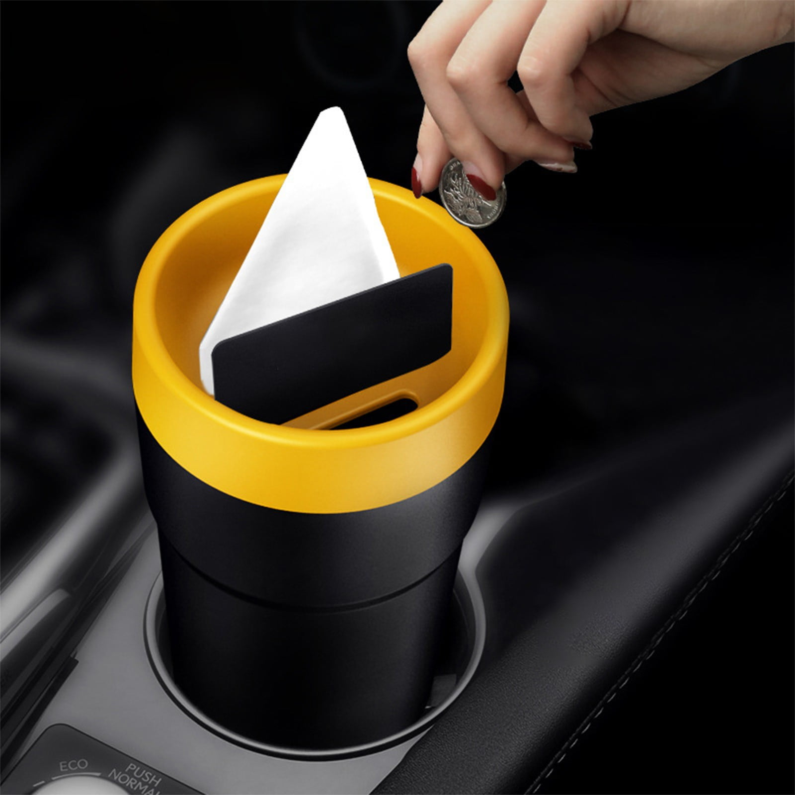 Save Big! Multi-Functional Car Storage Bin, Garbage Bin, Coin Box ...