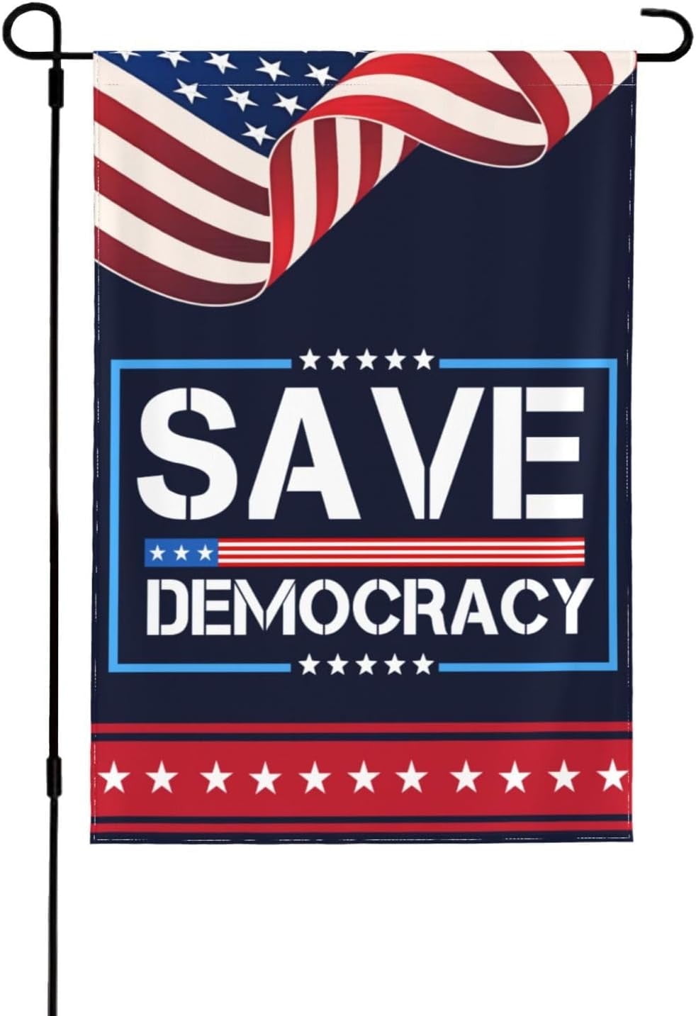 Save De-mocr-acy flags A-nt-i-4547 Resist-47 Flag 12x18 Yard Sign ...