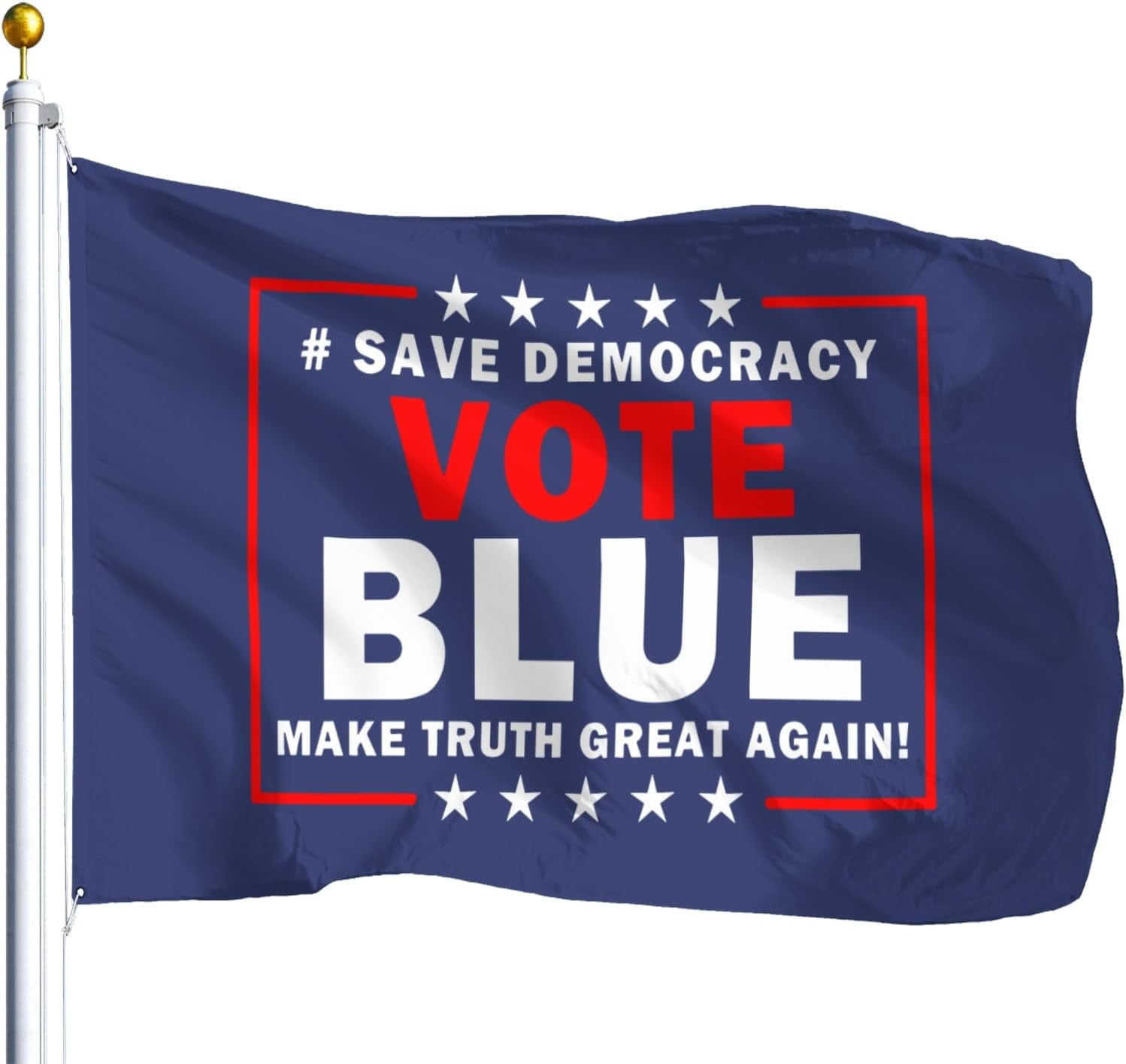 Save Democracy Vote 2024 Flags Outdoor Aesthetic Tapestry For Classroom ...