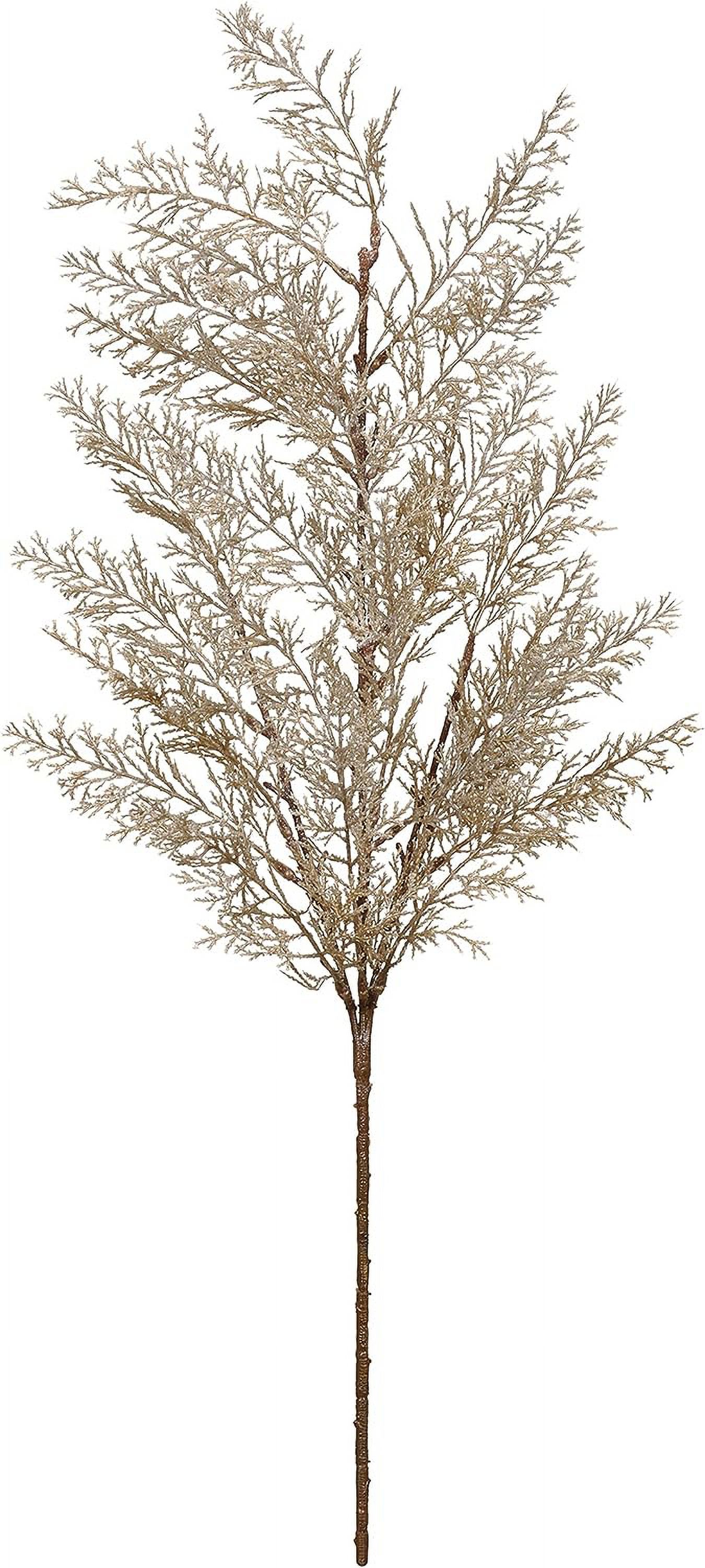 Save Dollar Stores Christmas Decoration Iced Spray Brown Cedar Pick ...