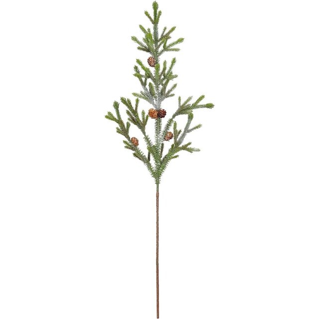 Save Dollar Stores Christmas Decoration Iced Spray Green Spruce Pick ...