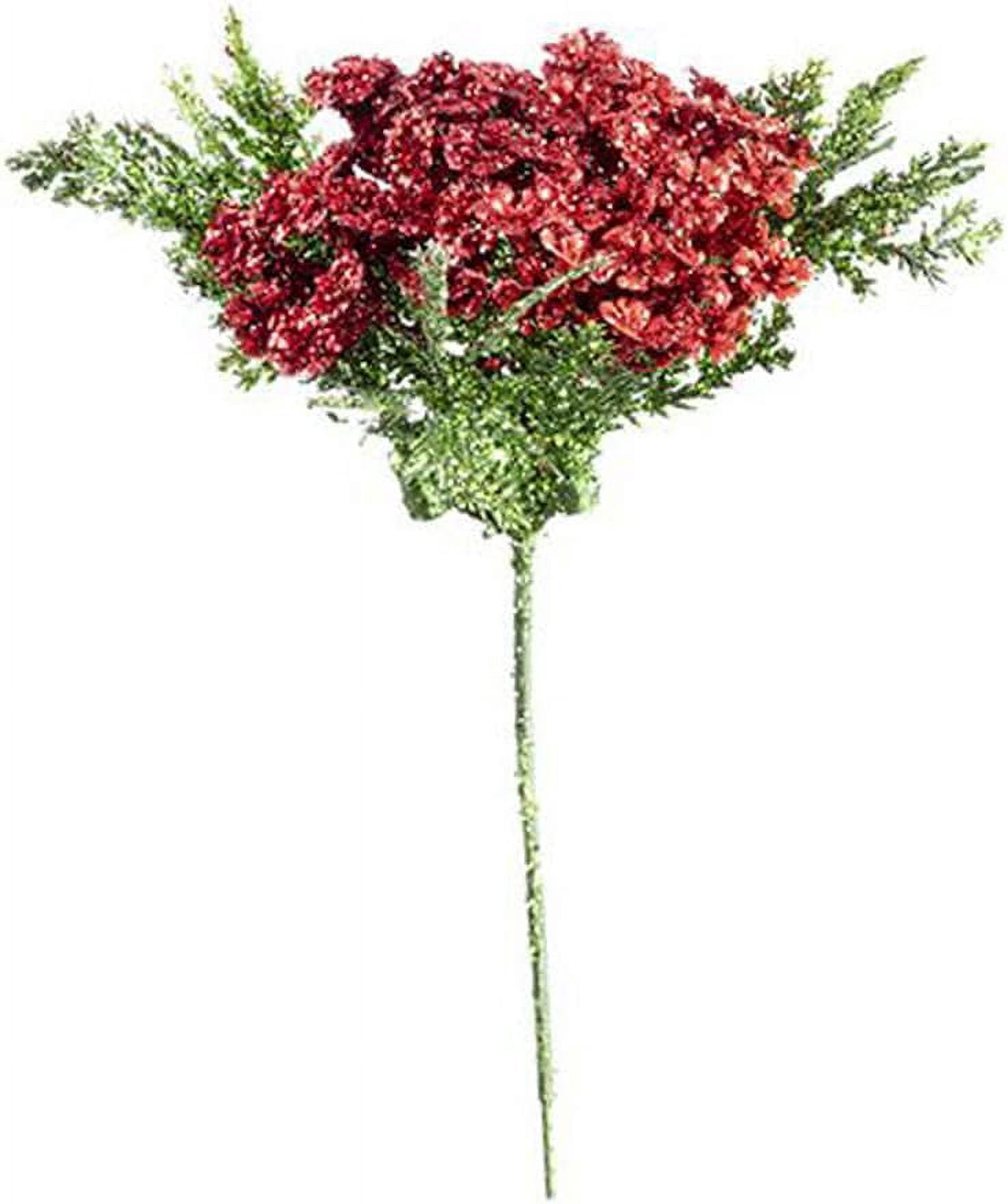 Save Dollar Stores Christmas Decoration Mini Poinsettia Pick Glitter ...