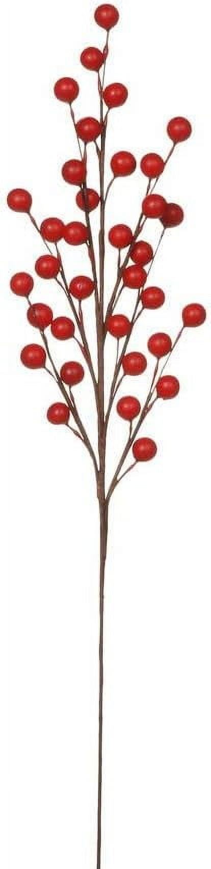 Save Dollar Stores Christmas Floral Red Pearl Spray - Walmart.com