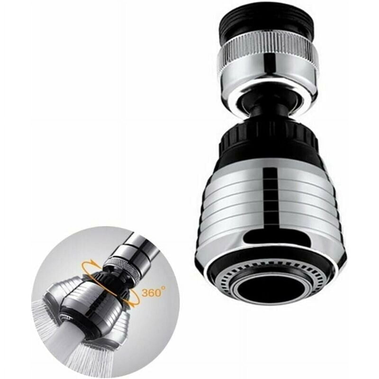 Save Energy with Chrome Finish Faucet Nozzle, 360 Degree Rotate Aerator ...