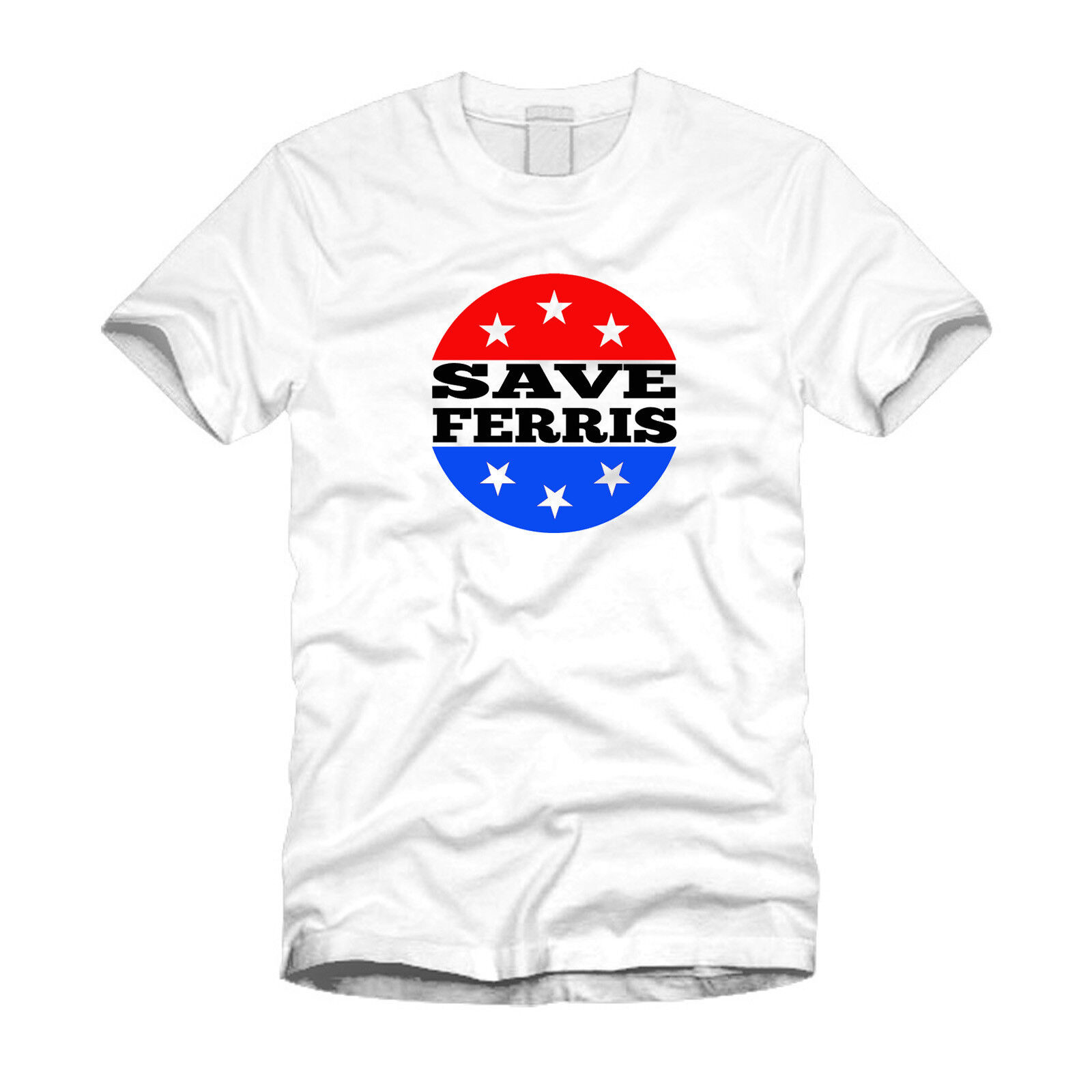 Save Ferris - Farris Bueller’s Day Off -The Movie- Retro Cool White T ...