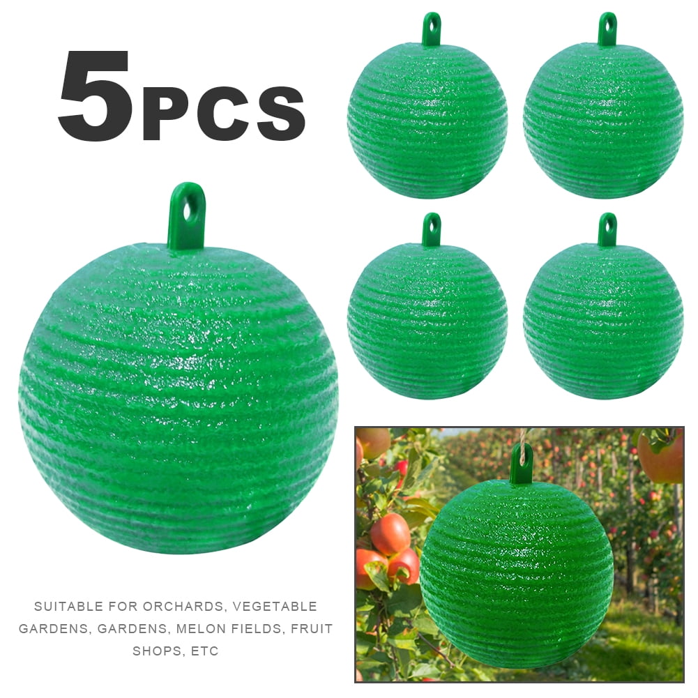 More Save! Fruit Fly Sticky Ball Trap, Hanging Fly Sticky Ball Fly Trap ...