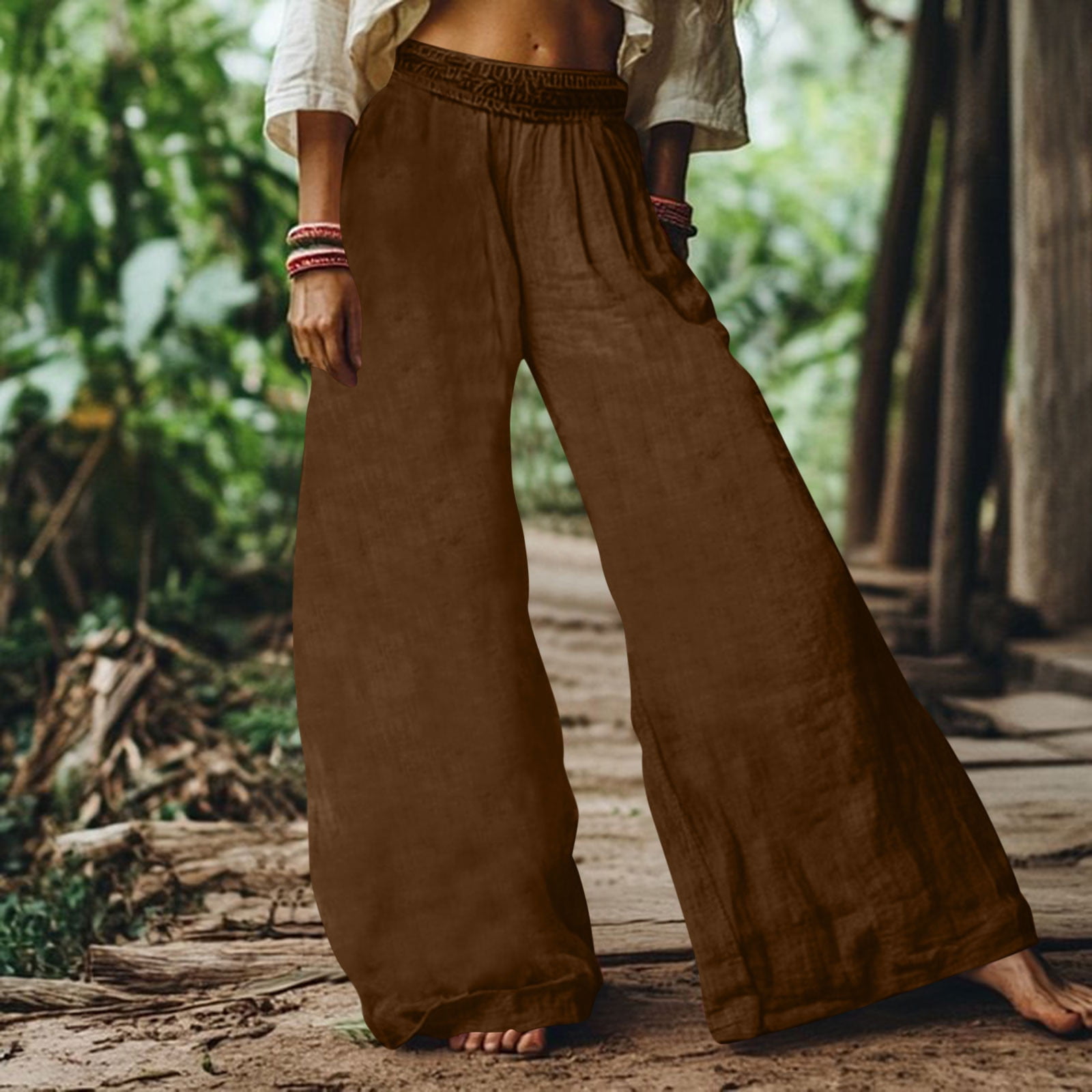 Save for Later List Linen Pants for Women Wide Leg Baggy Straight Leg ...