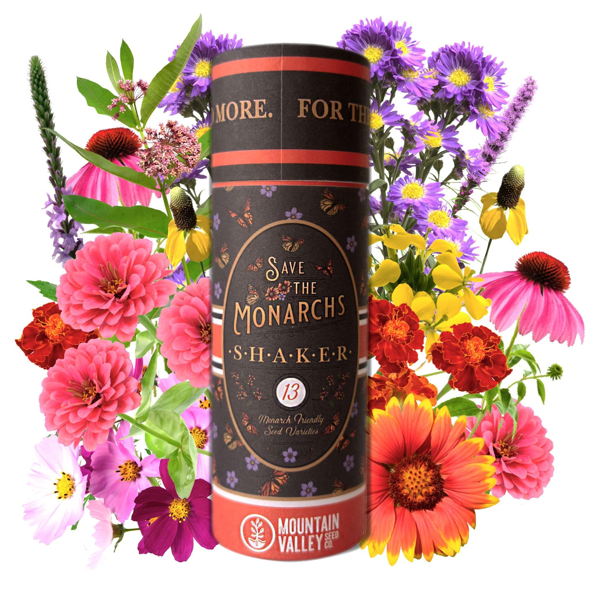 Save The Monarchs PresNok Wildflower Seed Shaker - 100,000+ Wild for ...