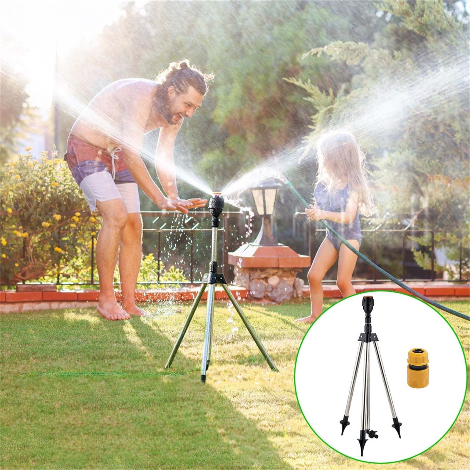 Save More, Carestrong Rotating Tripod Sprinkler-Stainless Steel Rotary ...