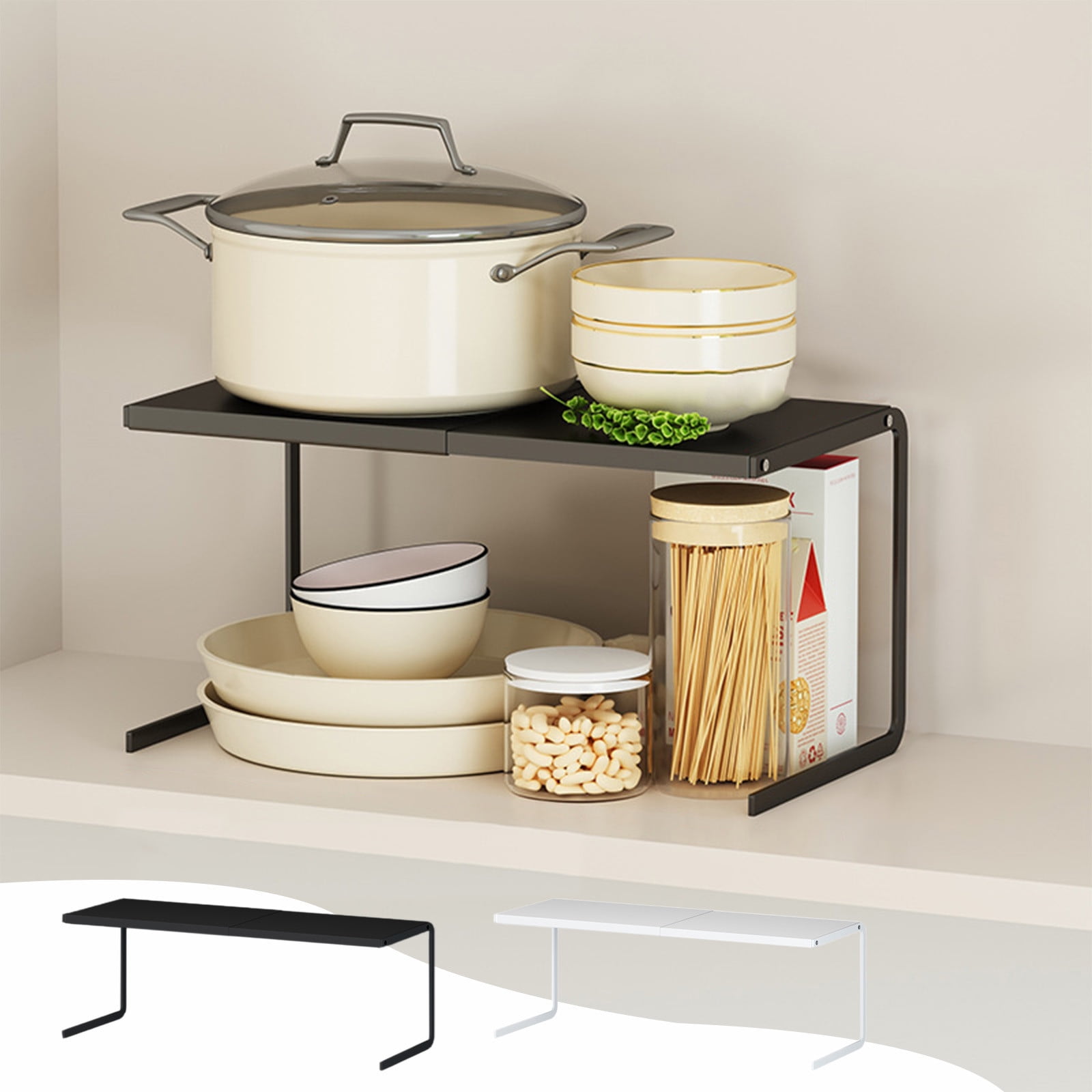 Save More, Kitchen Cabinet Divider, Storage Tiered Shelf, Spice Rack ...