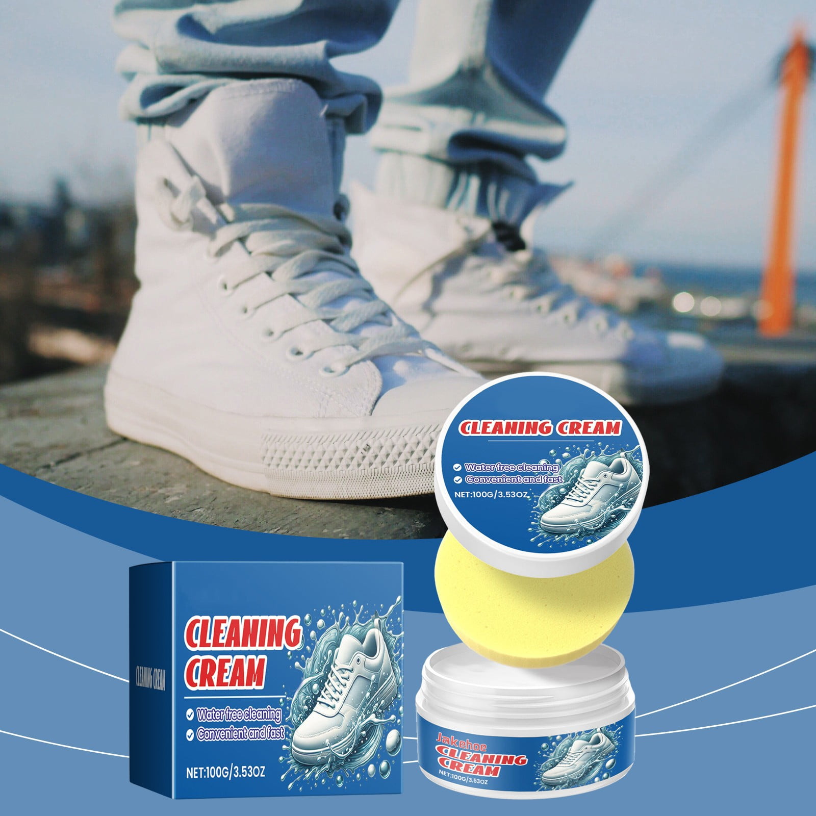 Save More, White Shoe Cleaning Cream, Shoe Wiping Tool, Dirt Remover ...