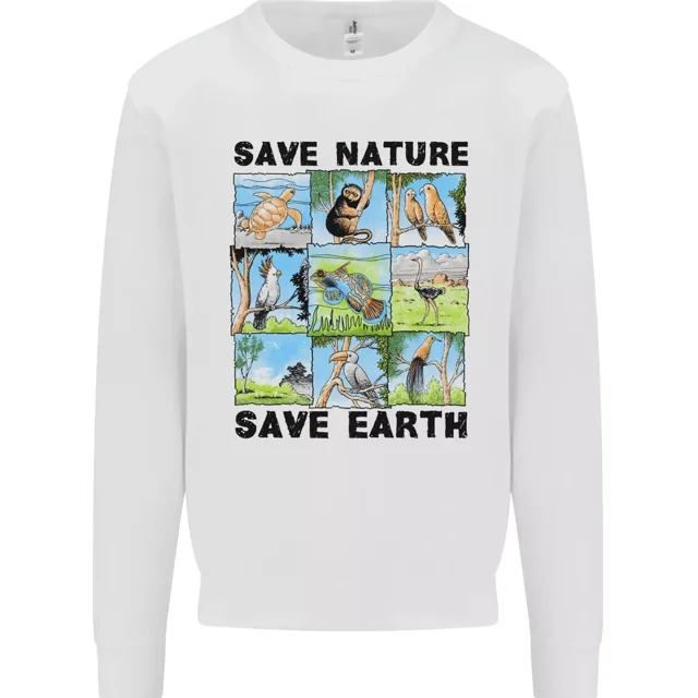 Save Nature Save Earth Ecology Environment Mens Sweatshirt Jumper ...