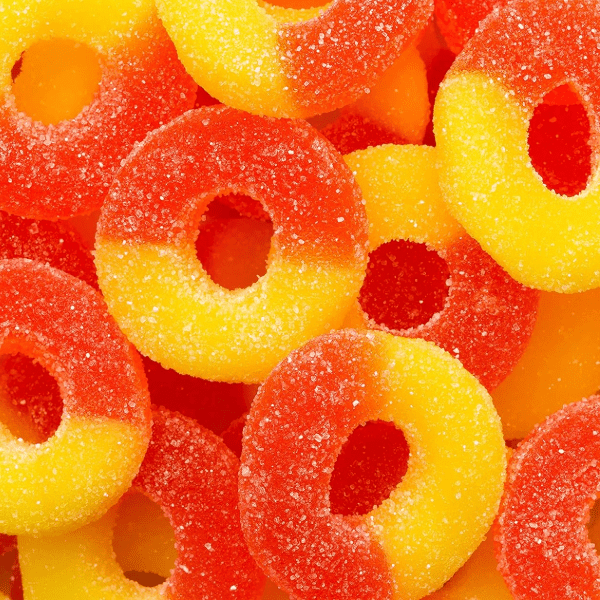 Save On Product World's Best Gourmet Gummi Peach Rings Soft & Chewy ...