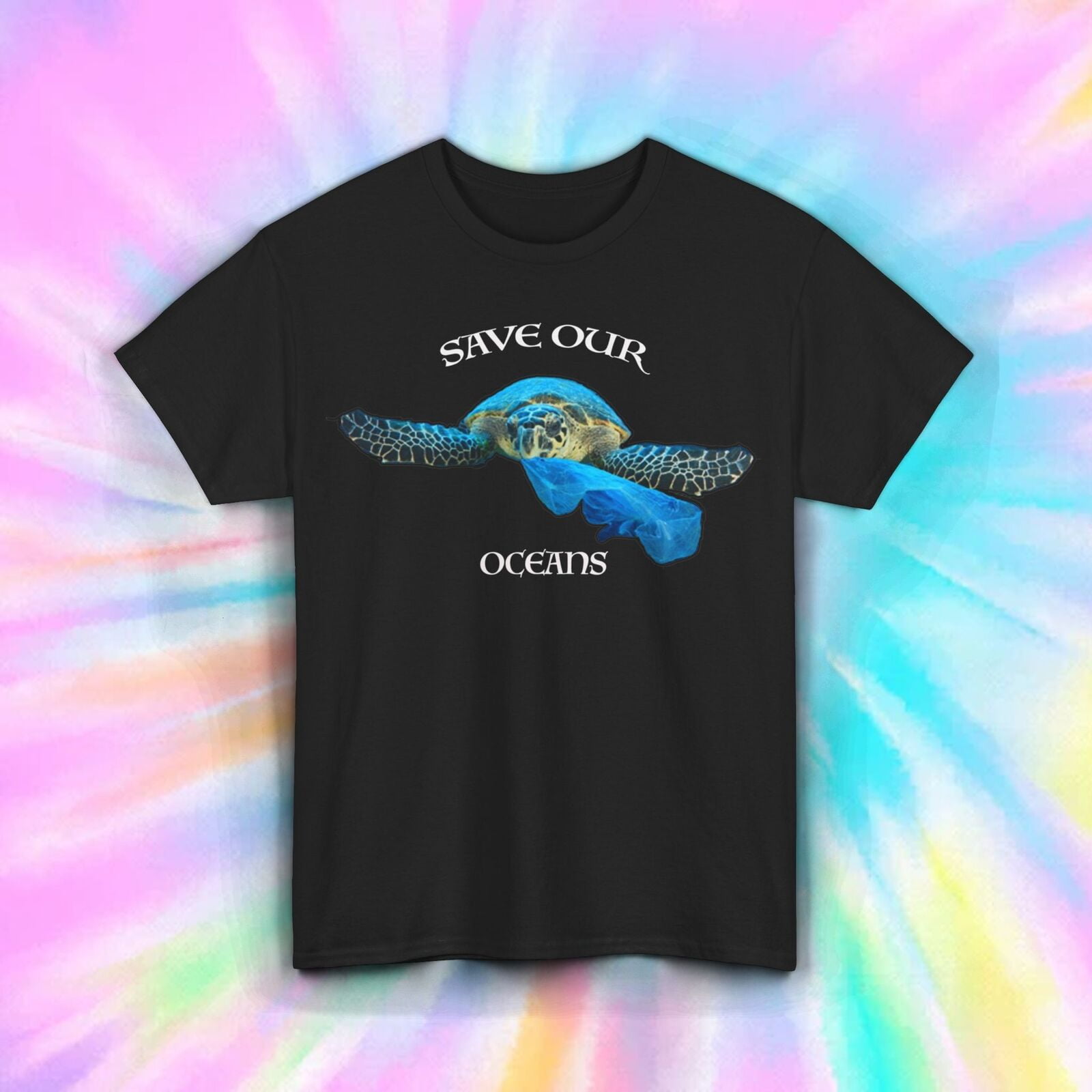 Save Our Oceans T-Shirt | Sea Turtle Conservation Shirt | Eco-Friendly ...
