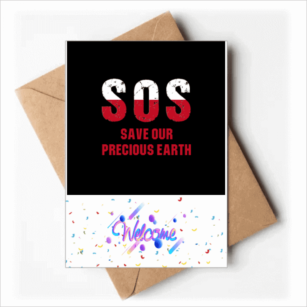 Save Our Precious Earth Art Deco Fashion Welcome Back Greeting Cards ...