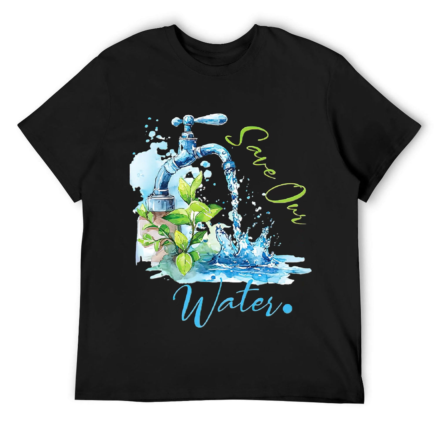 Save Our Waters Earth Day Clean Water Conservation T-Shirt - Walmart.com