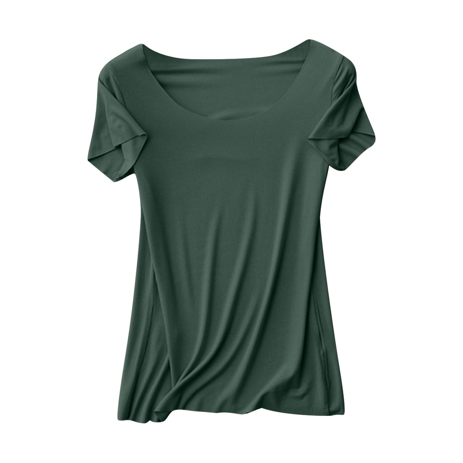 Save On Pajama Tops for Women Ultra-Soft Seamless Sleepwear Tee Scooped ...