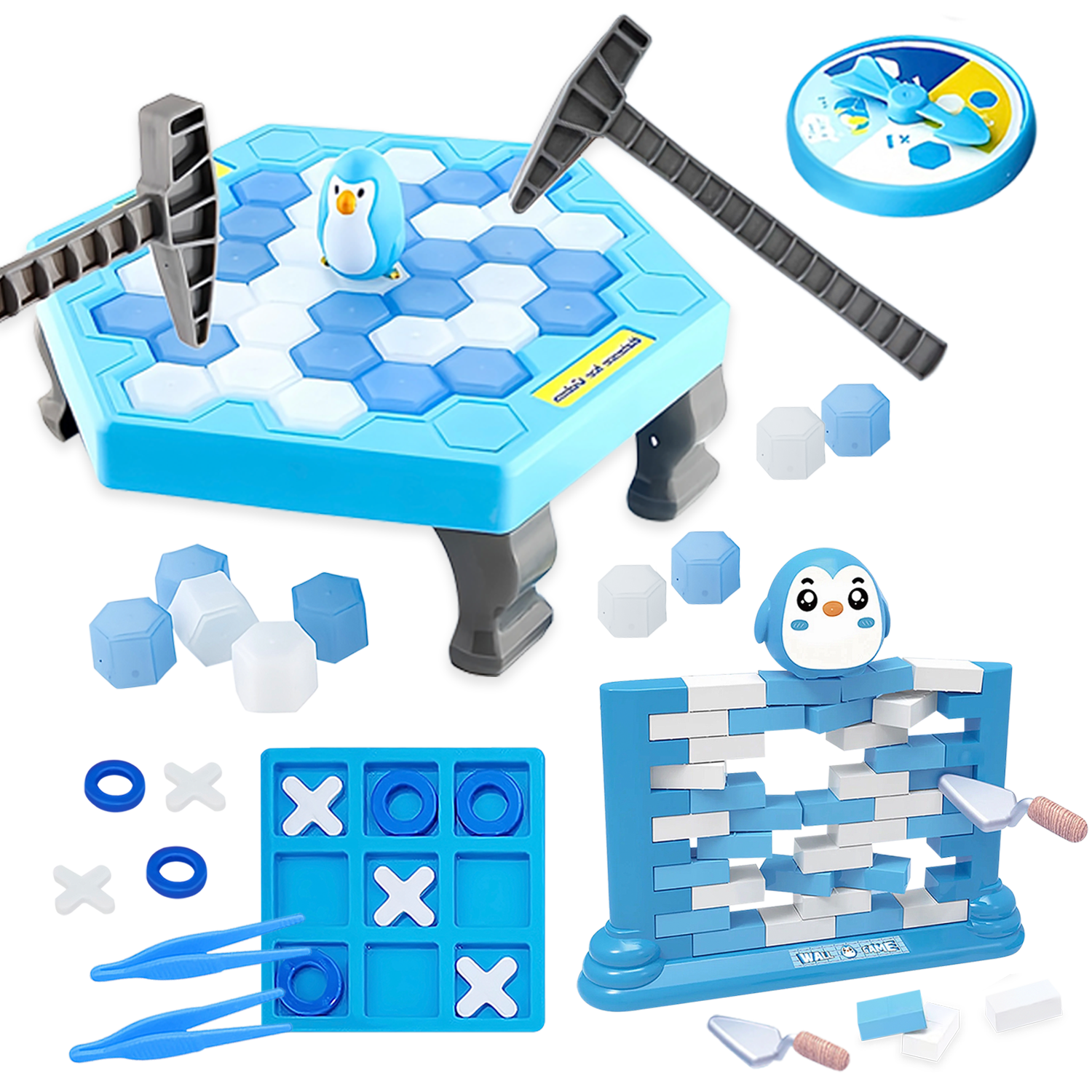 Trapped Penguin Board Game,Penguin Ice Break Toy with Mini Penguin ...