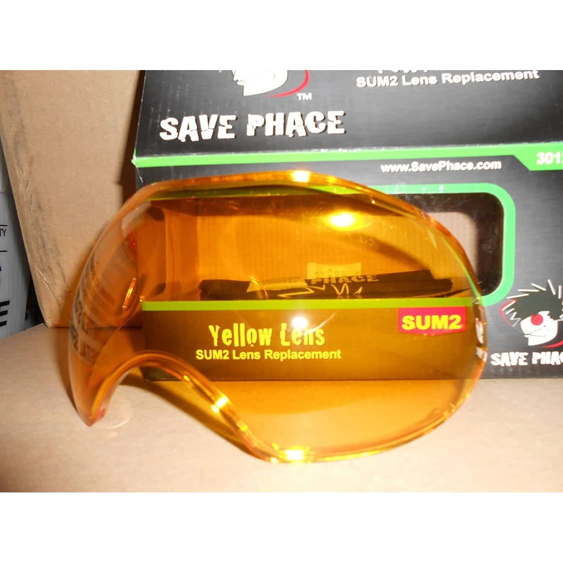 Save Phace New SUM2 Sport Goggles Mask Anti-Fog Lens - Yellow - Walmart.com