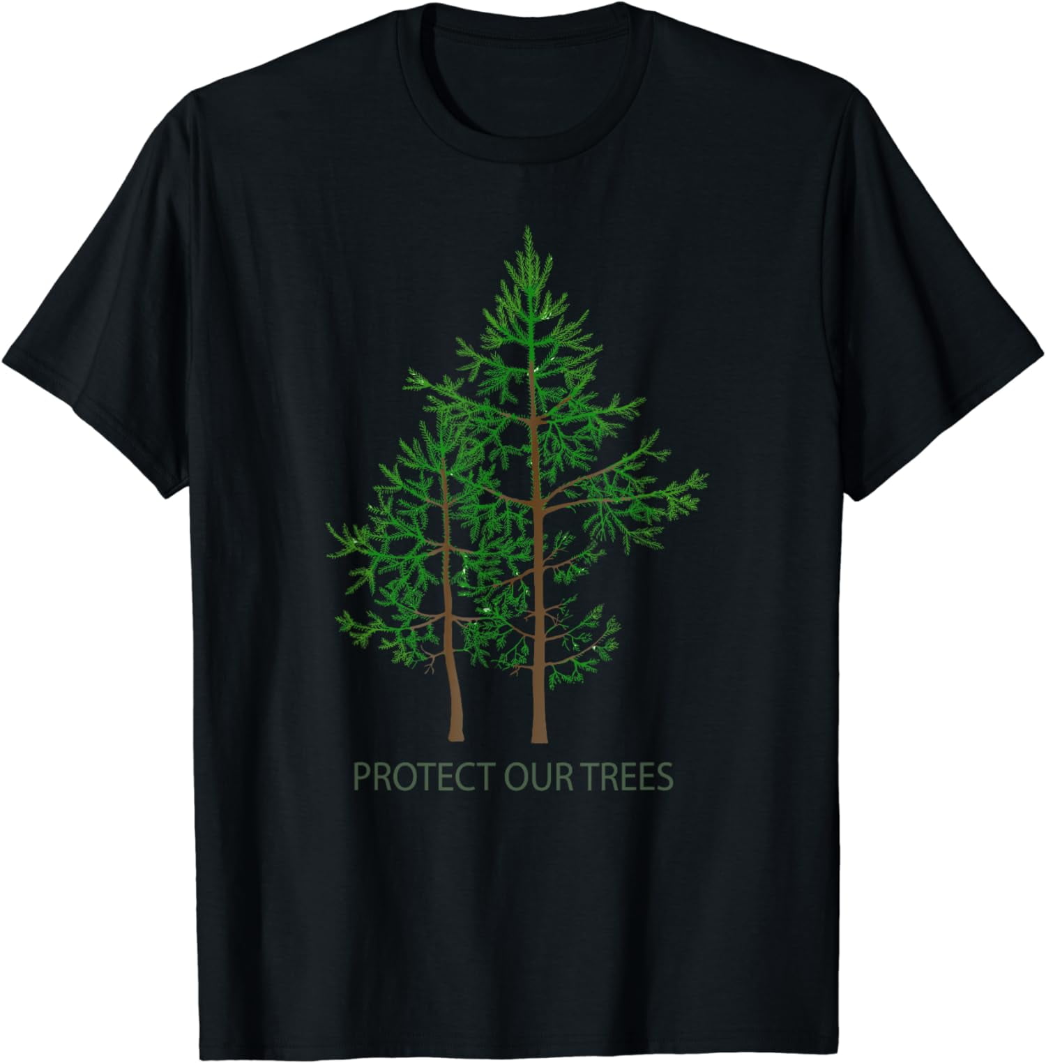 Save Protect Trees Stop Deforestation Tree Hugger Apparel T-Shirt ...