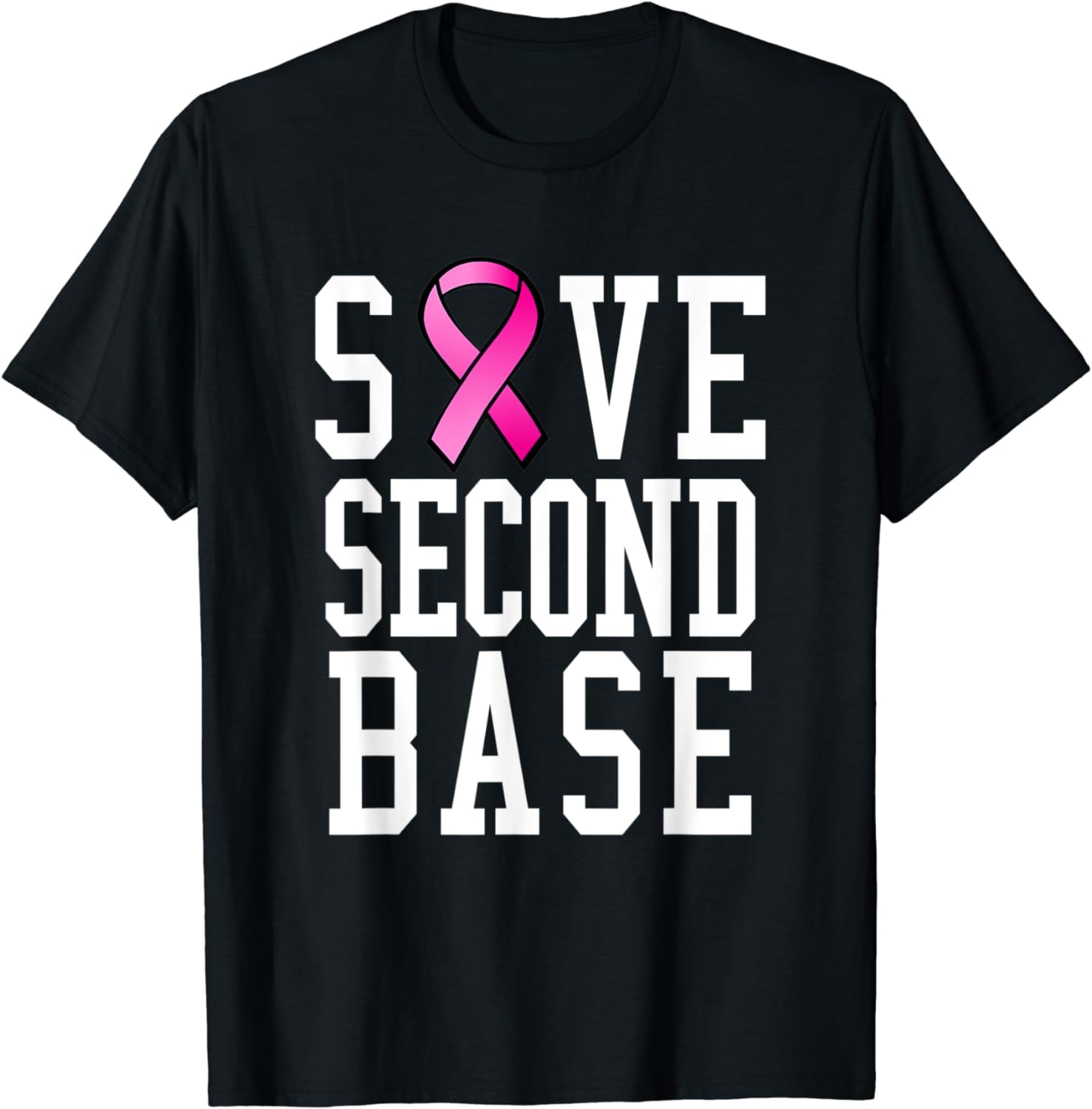 Save Second Base Shirt Breast Cancer Tshirt for Women - Walmart.com