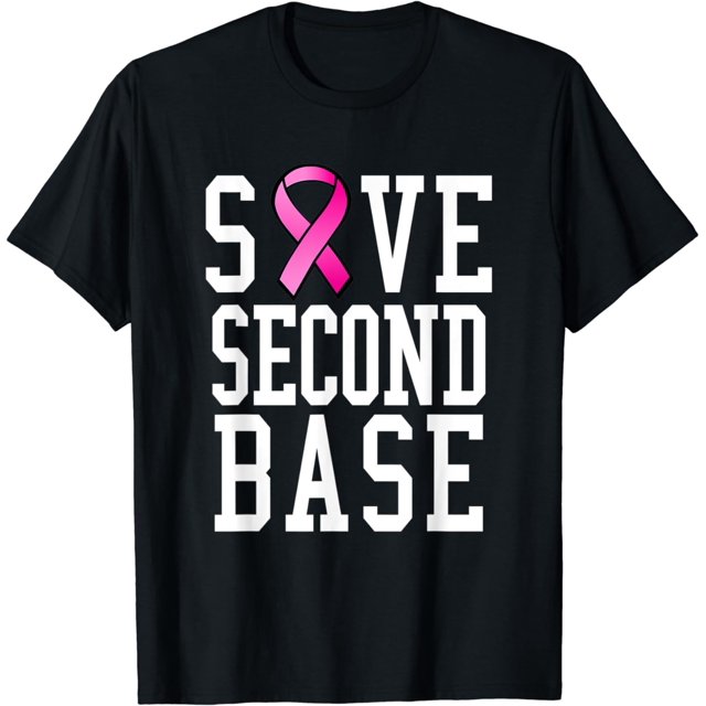Save Second Base Shirt Breast Cancer Tshirt for Women - Walmart.com