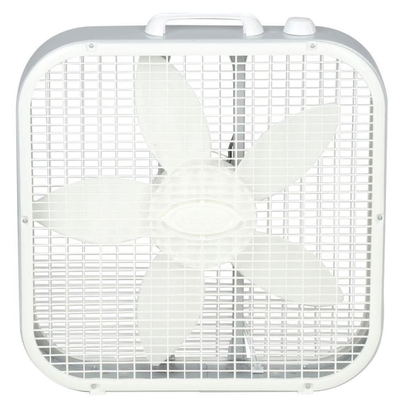 Lasko 20 in. 3-Speed Energy Efficient Box Fan with Control and Built-In ...