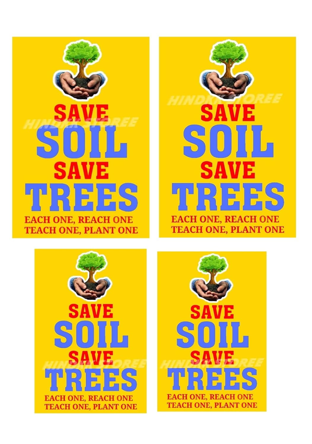 Save Soil Stickers Pack of 4 4 5 inch Save Soil Sticker Save Earth Save ...