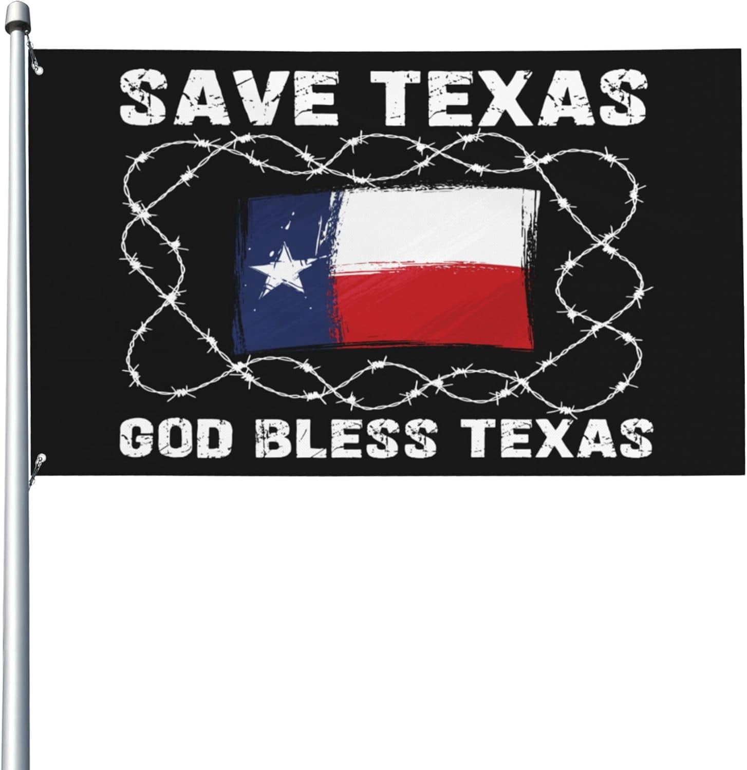 Save Texas Flag 3x5 God Bless Texas Flag 3x5 Tapestry Outdoor Garden ...
