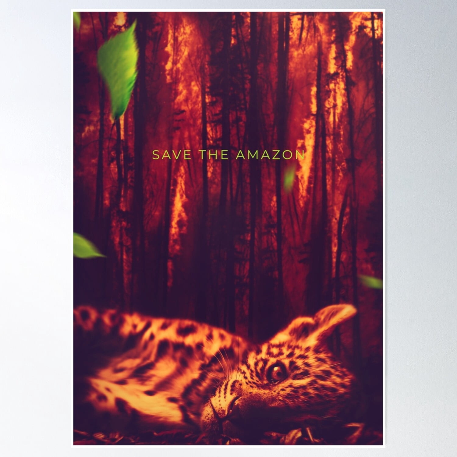 Save The Amazon Poster Wall Art, Modern Wall Decor, 24x36 UNFRAMED ...