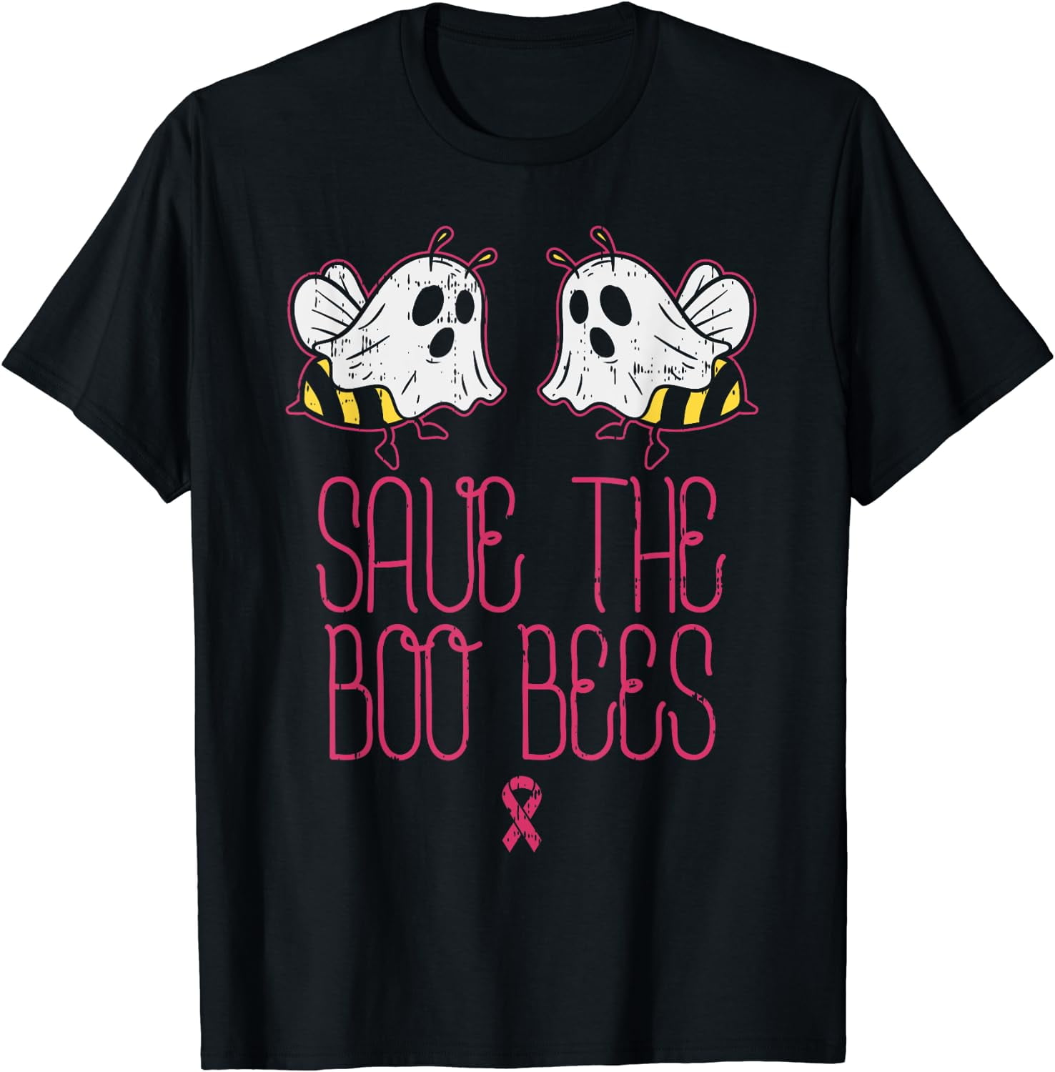 Save The Boobees Boo Bees Breast Cancer Halloween Women T-Shirt ...