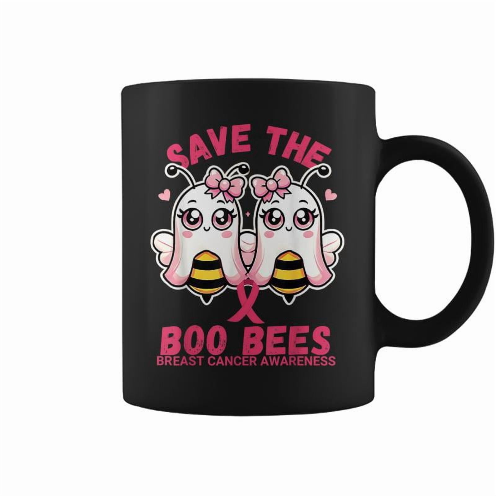 Save The Boobees Breast Cancer Awareness Boo Bee Halloween Coffee Mugs ...