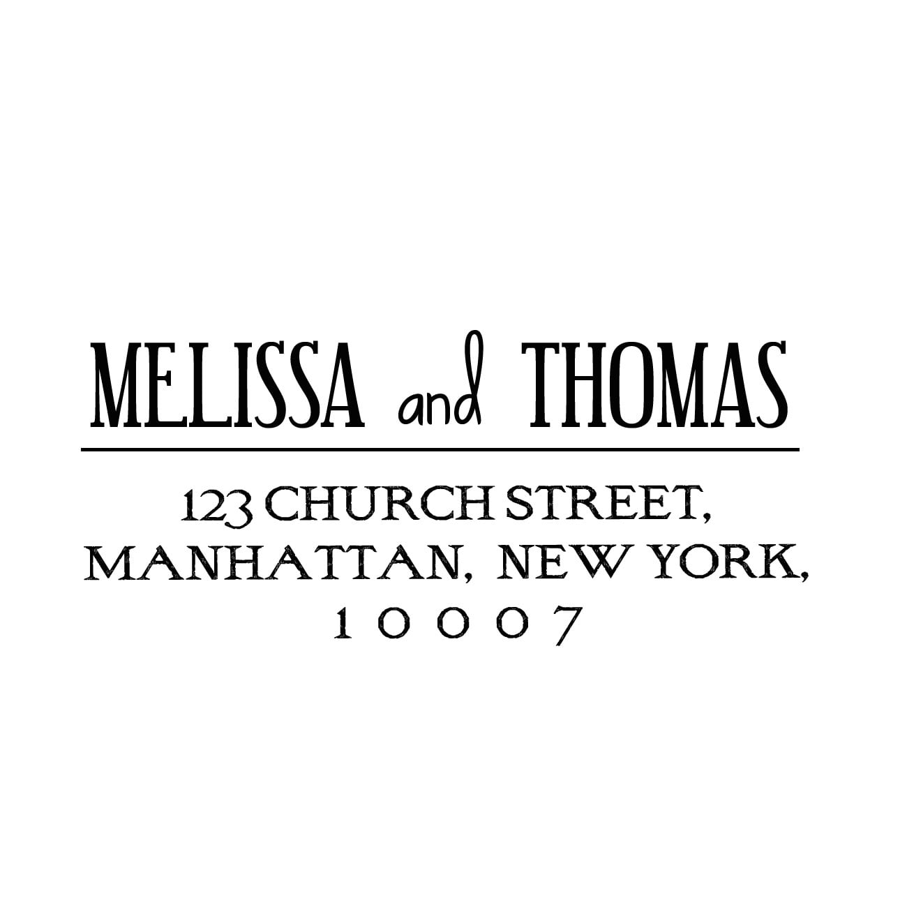 Save The Date Custom Rubber Stamp Personalized Family Address stamp ...