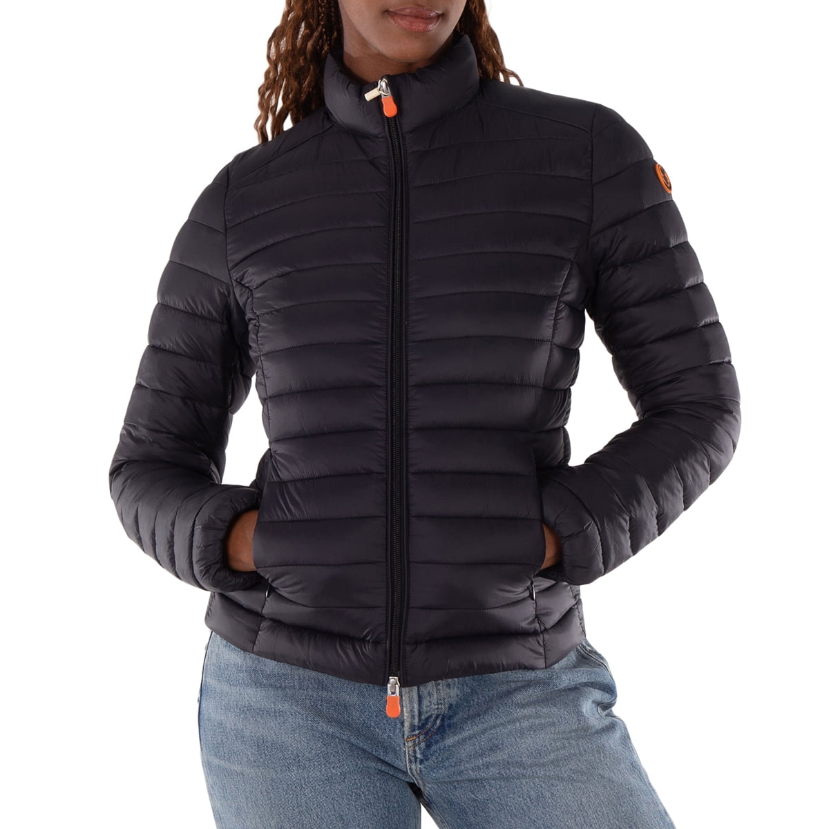Save The Duck Ladies Black Carly Animal Free Puffer Jacket, Brand Size ...