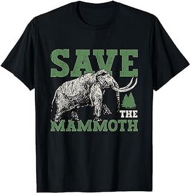 Save The Mammoth Trunked Animals Woolly Mammoth T-Shirt - Walmart.com