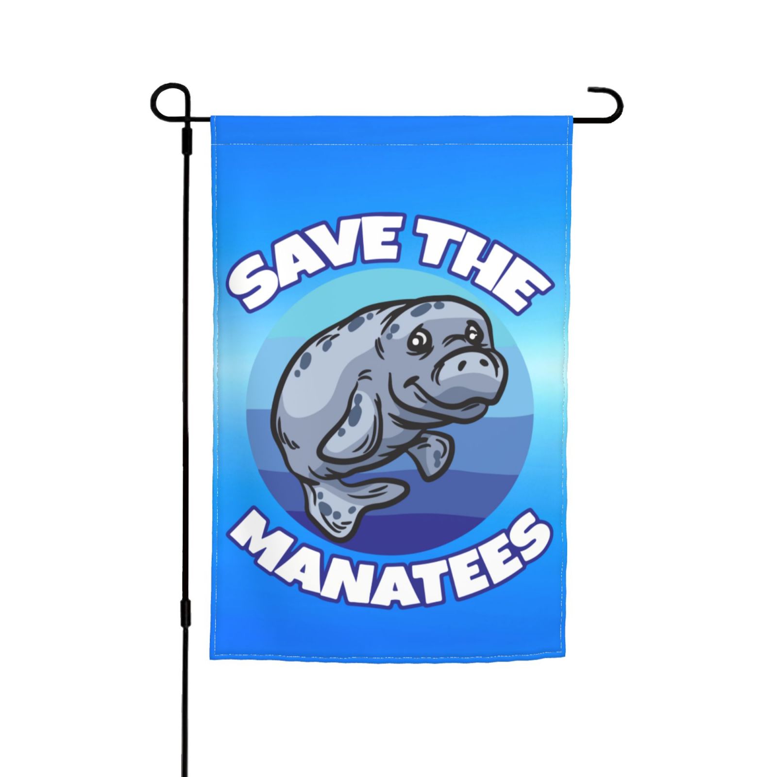 Save The Manatees Garden Flag 12x18 Inch, Double Sided Outside Sign Yard Flag Farmhouse Indoor ...