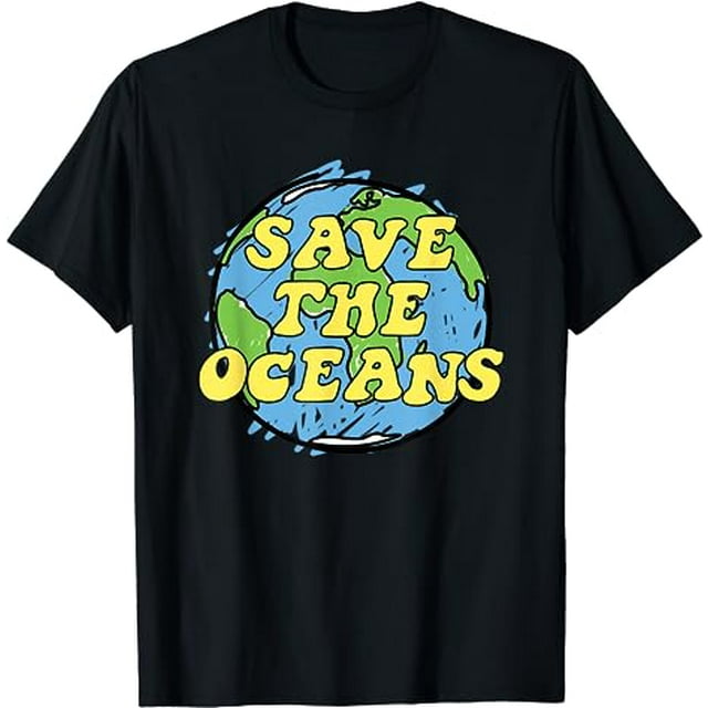 Save The Oceans Men's T-Shirt - Support Marine Conservation and Protect ...