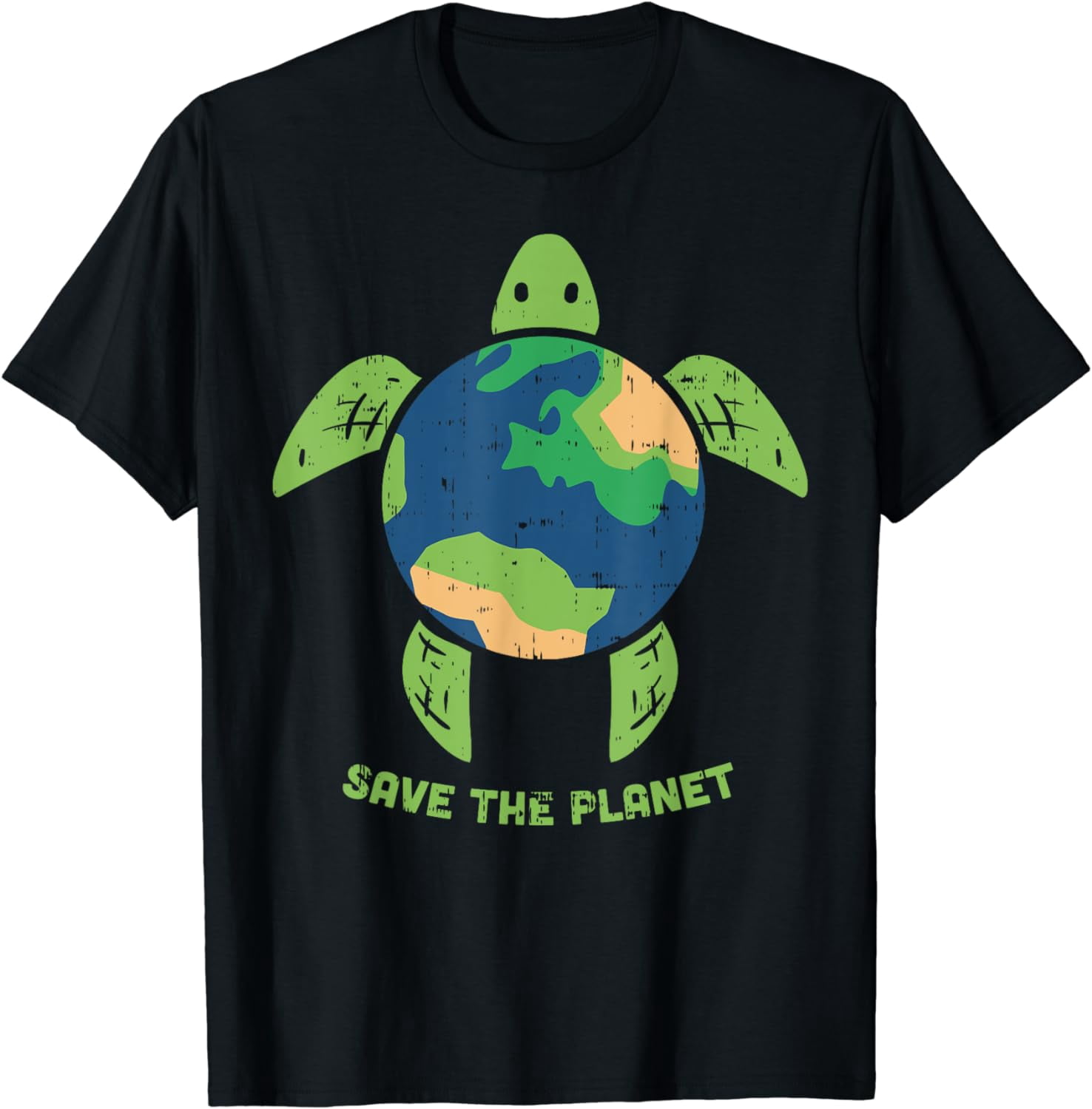 Save The Planet Earth Day Environment Turtle Recycle Ocean T-Shirt ...