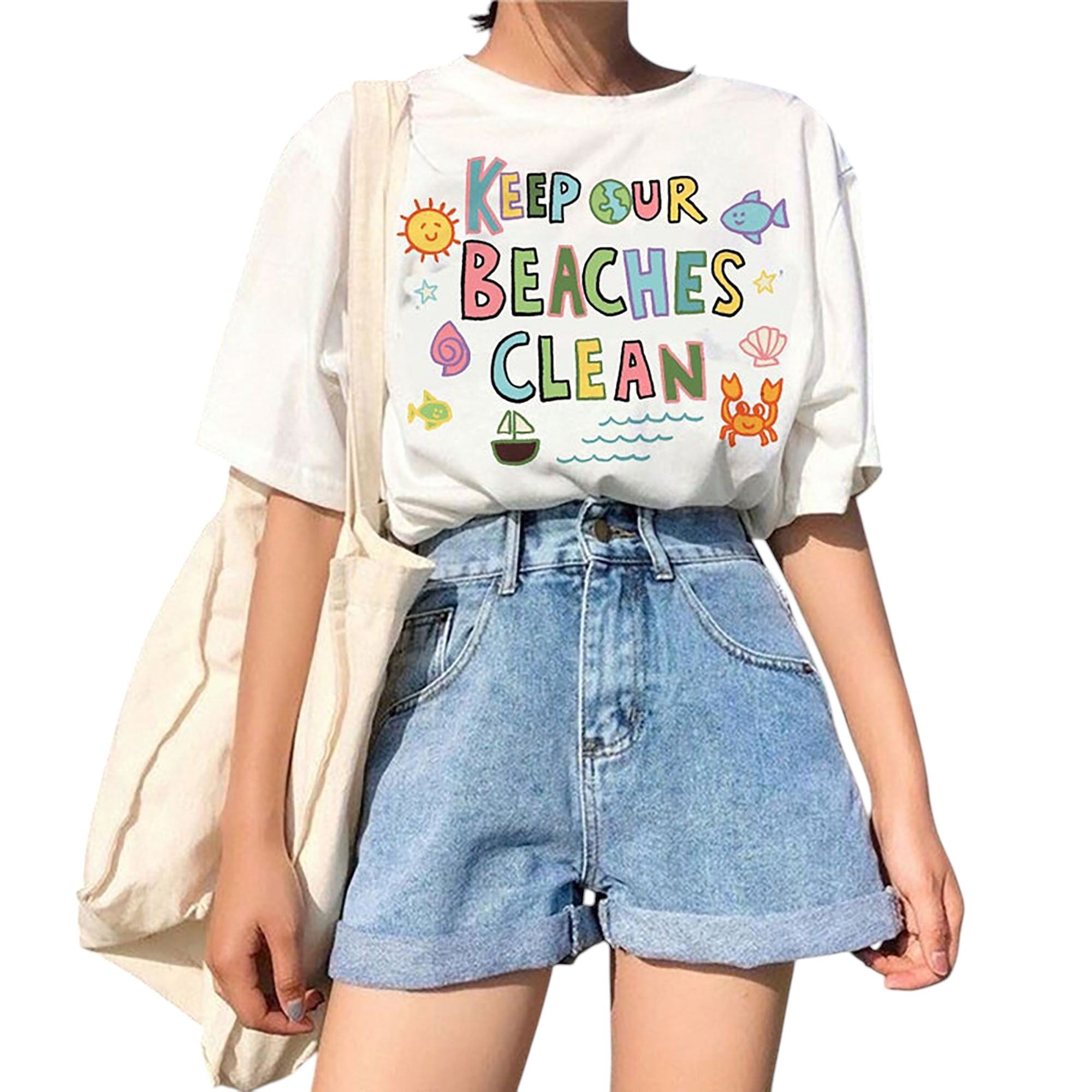 Save The Planet Retro Unisex Classic 2D T-Shirt - Vintage Summer Beach ...