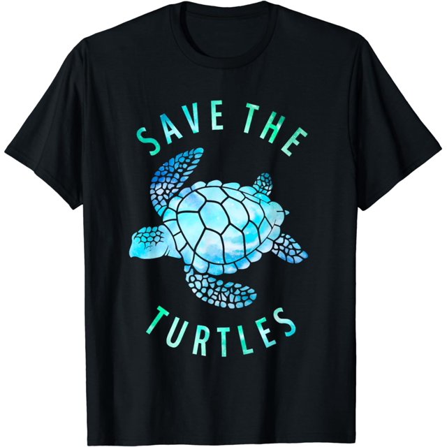 Save The Turtles Sea Turtle Tie Dye Ocean Wildlife Earth Day T-Shirt ...