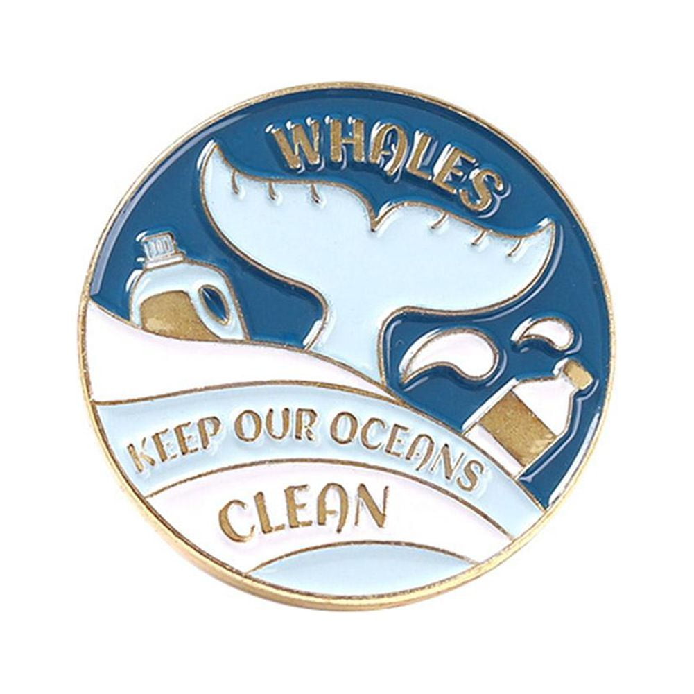 Save The Whales Sea Funky Pin Badges Fashion Brooches Badge Metal ...