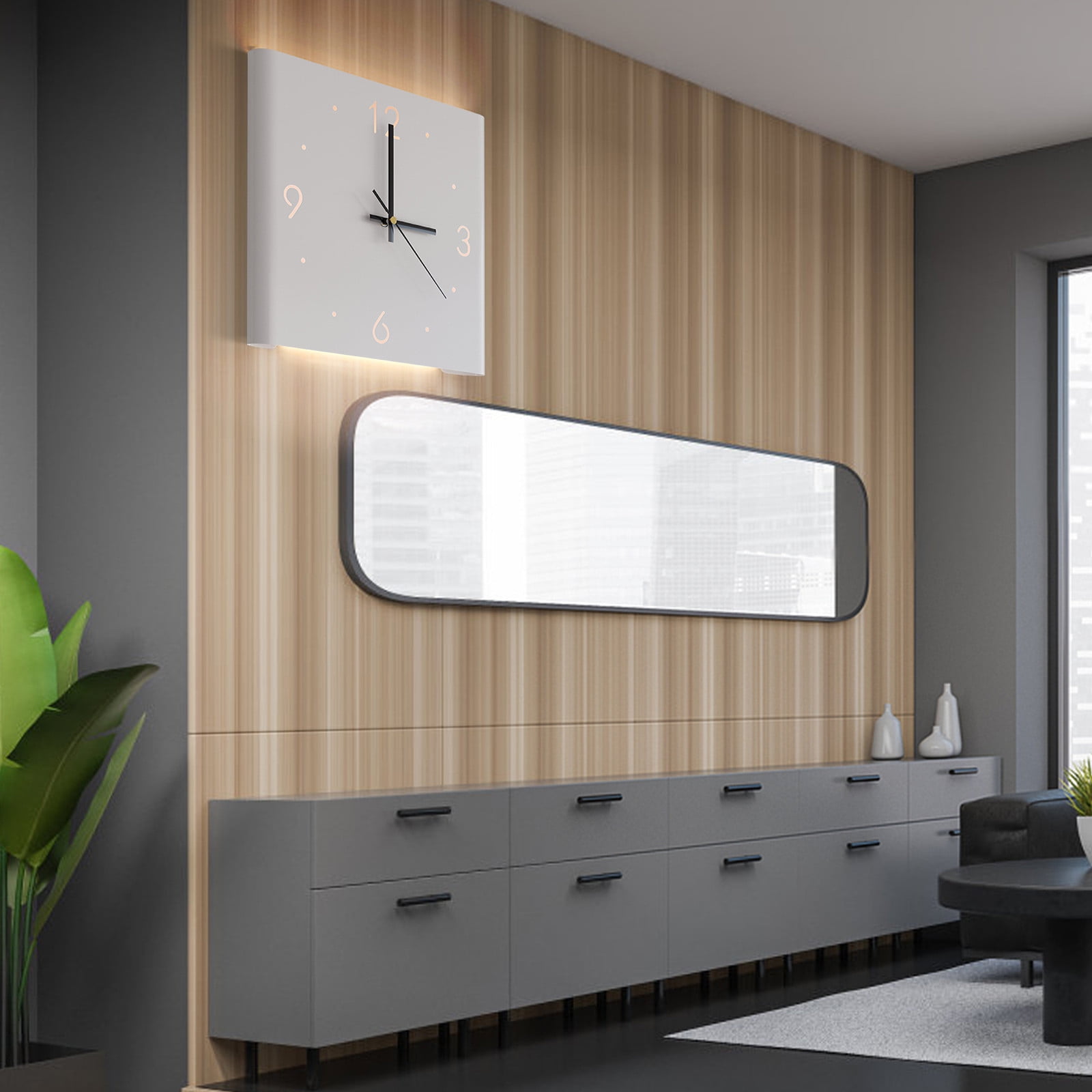 Save Today, Double Sided Corner Wall Clock, Luminous Digital Clock ...