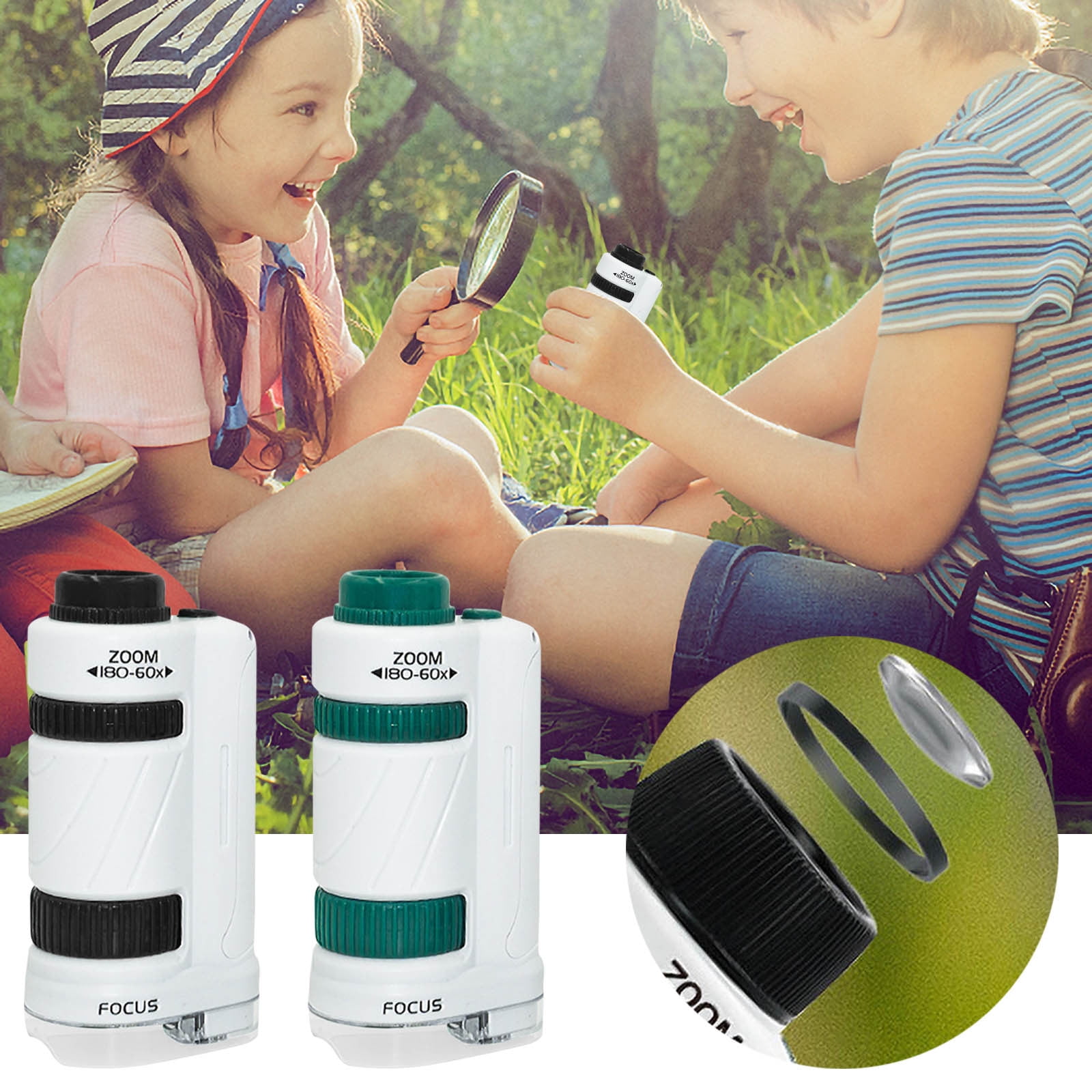 Save More Today, Microscope Science Kit, Portable Handheld Learner Tool ...