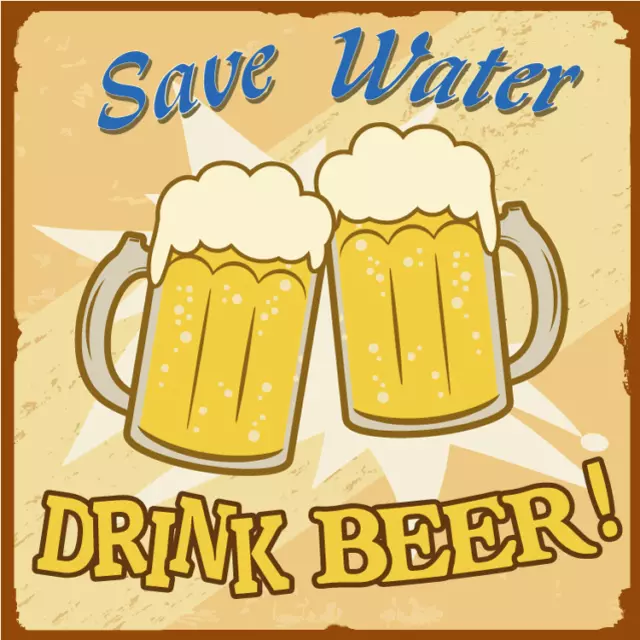 Save Water Drink Beer Car Sticker Phone Decal Water Bottle Stickers Car ...