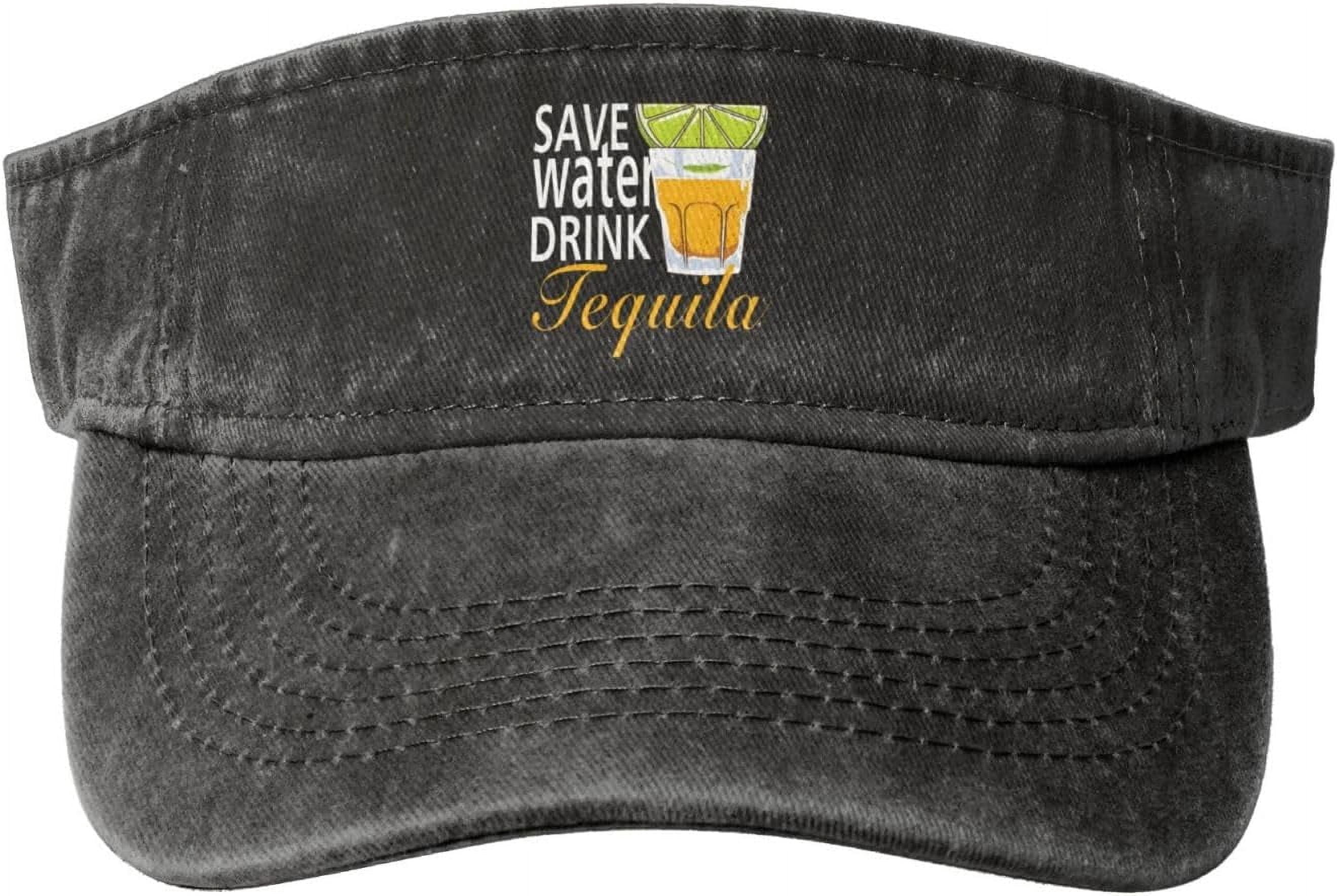 Save Water Drink Tequila Sport Sun Visor Hats Cotton Empty Top Cap for ...