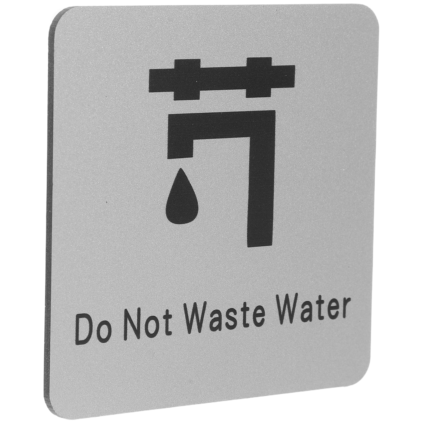 Save Water Notice Sign Wall Mounted Stop Wasting Water Caution Sign For ...