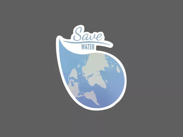 Save Water Sticker Earth Waterproof Sticker Phone Decal Water Bottle ...