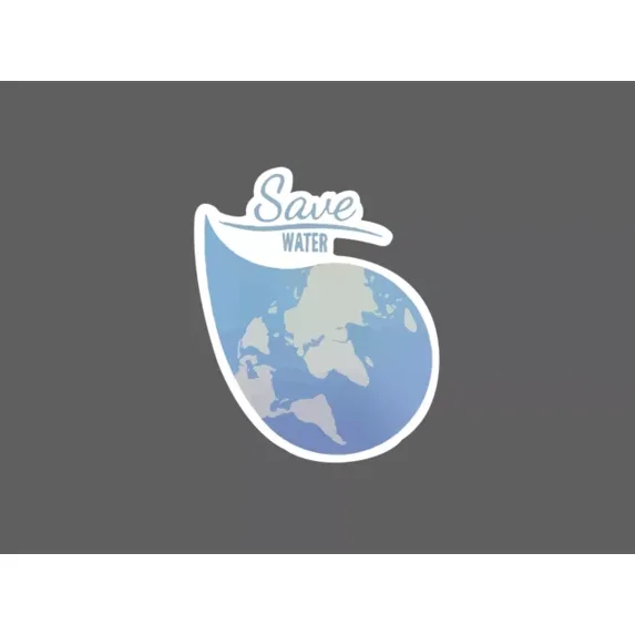 Save Water Sticker Earth Waterproof Sticker Phone Decal Water Bottle ...
