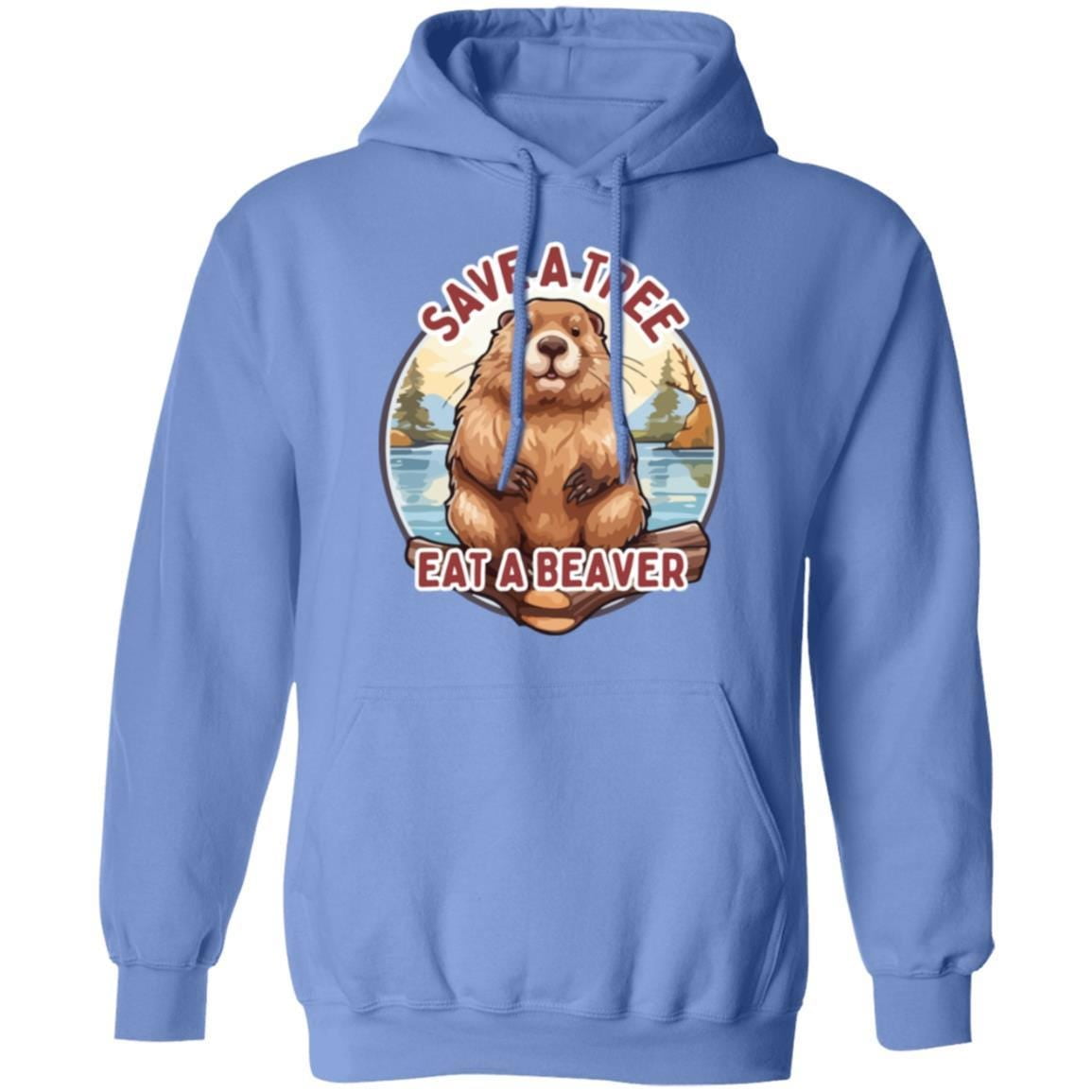 Save a Tree, Eat a Beaver Pullover Hoodie - Walmart.com