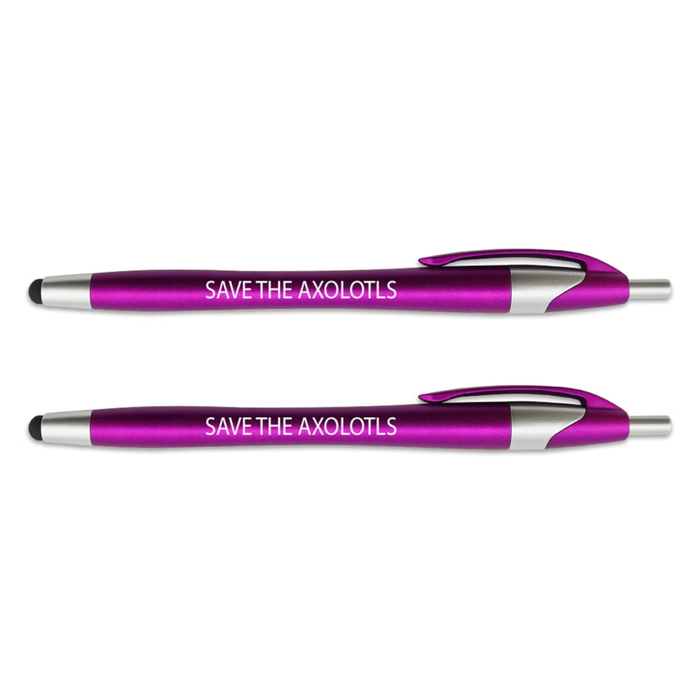 Save the Axolotls Stylus Ball Point Pen 2 Pack - Walmart.com